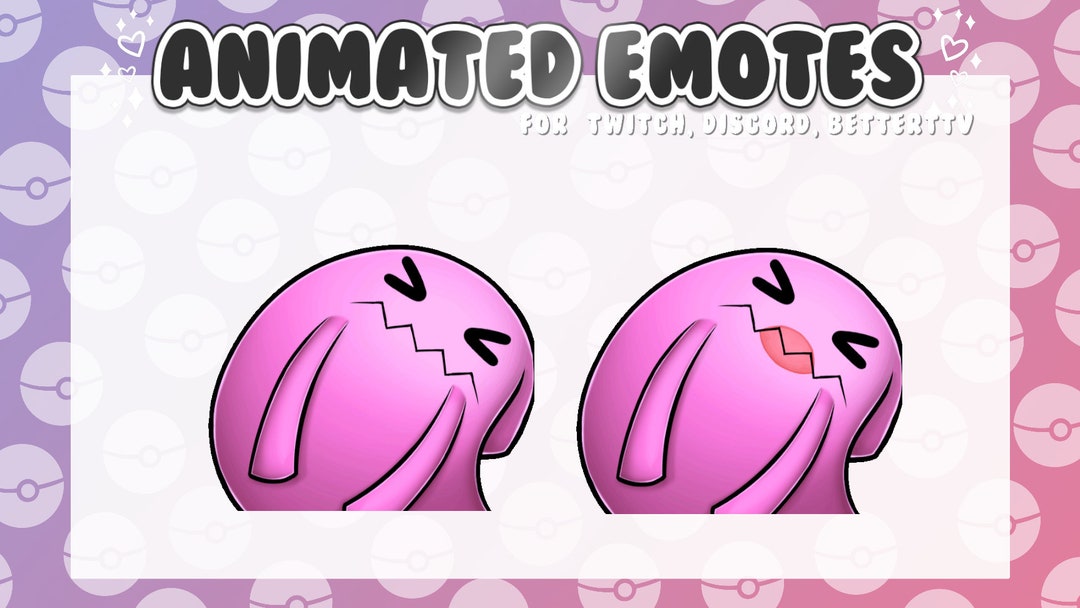 Animated Pokemon Emote Shiny Wobbuffet Wobble - Etsy