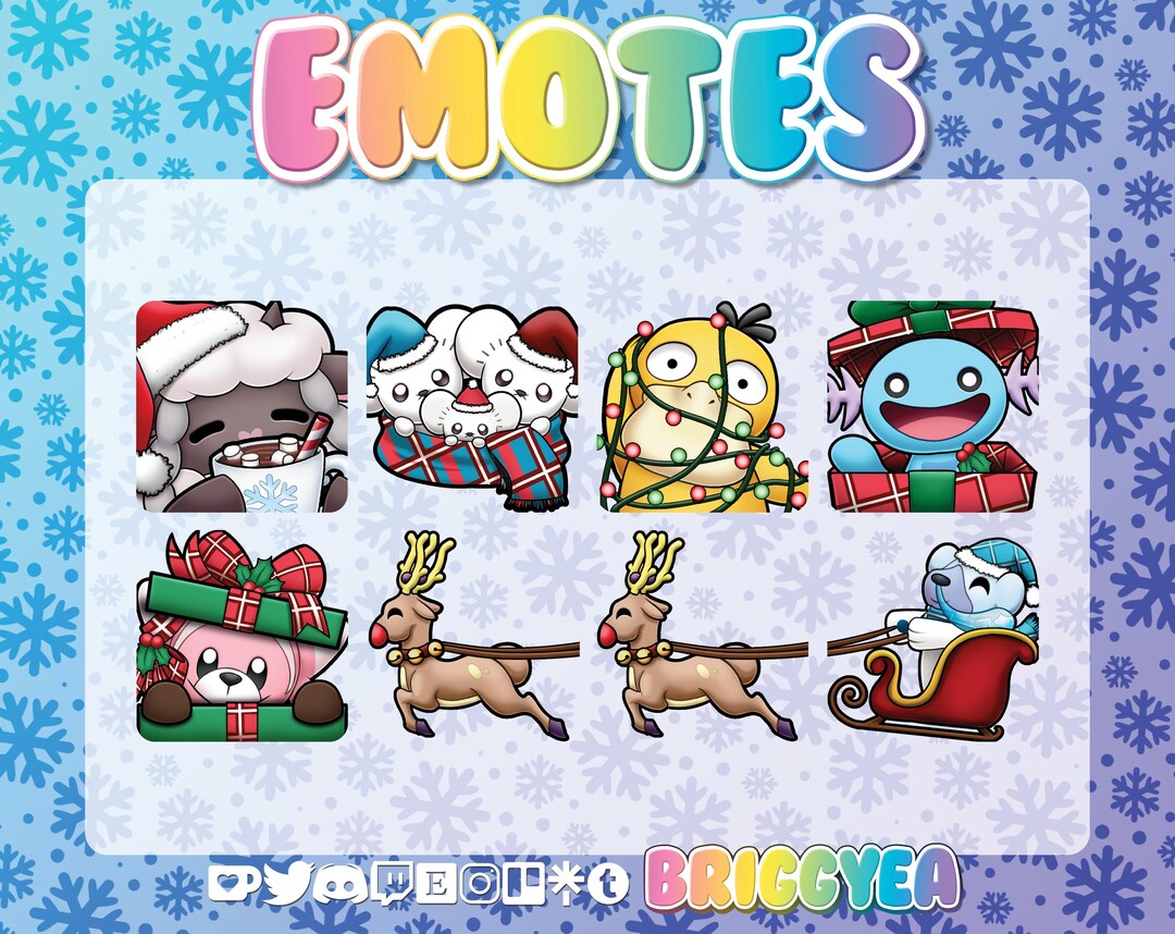 Pokemon Winter Holiday Emote Set 2024 - Etsy
