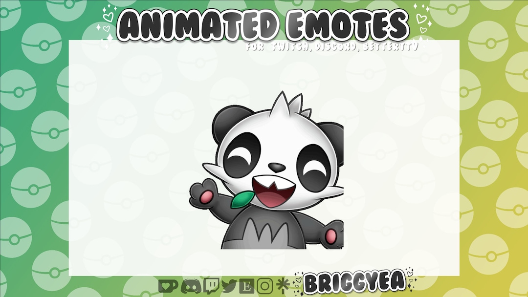 Animated Pokemon Emote Pancham Wiggle - Etsy