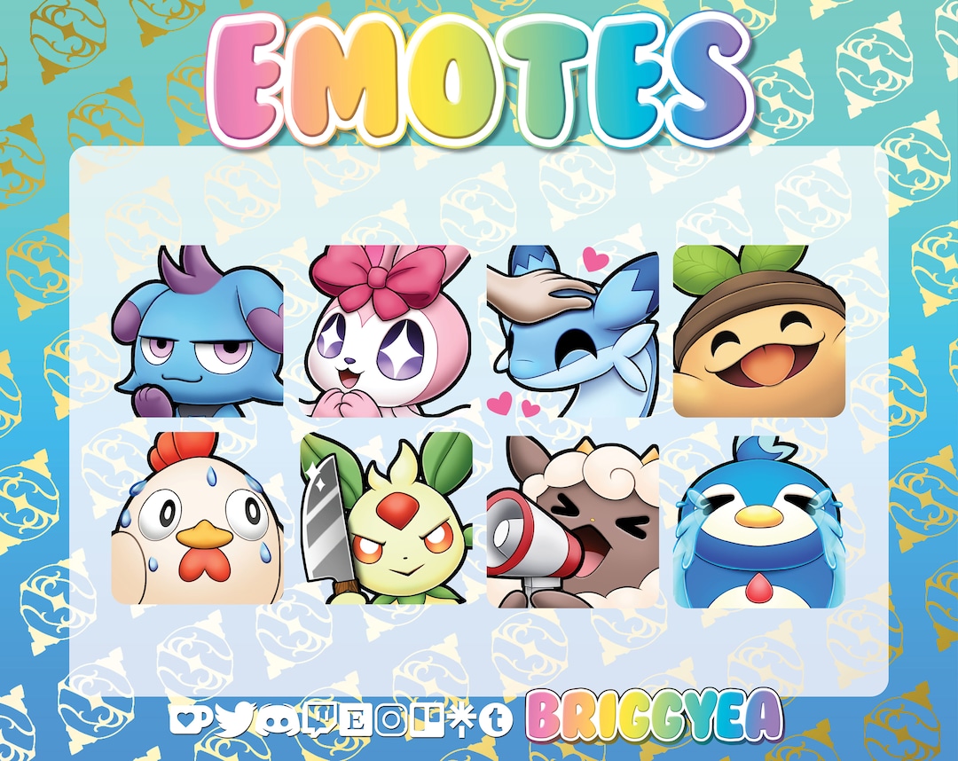 Cute Palworld Emote Set - Etsy