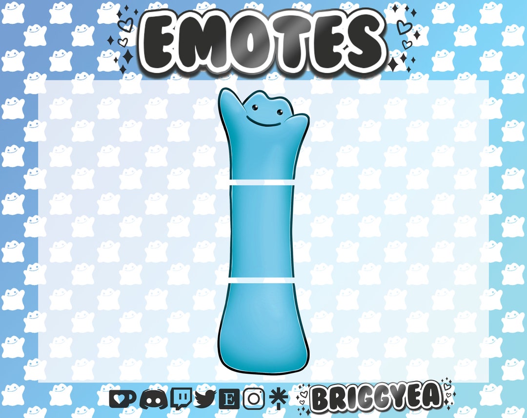 Pokemon Shiny Ditto Long Emote Set - Etsy