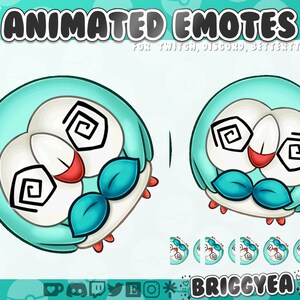 Animated Pokemon Emote Rolling Rowlett Shiny - Etsy