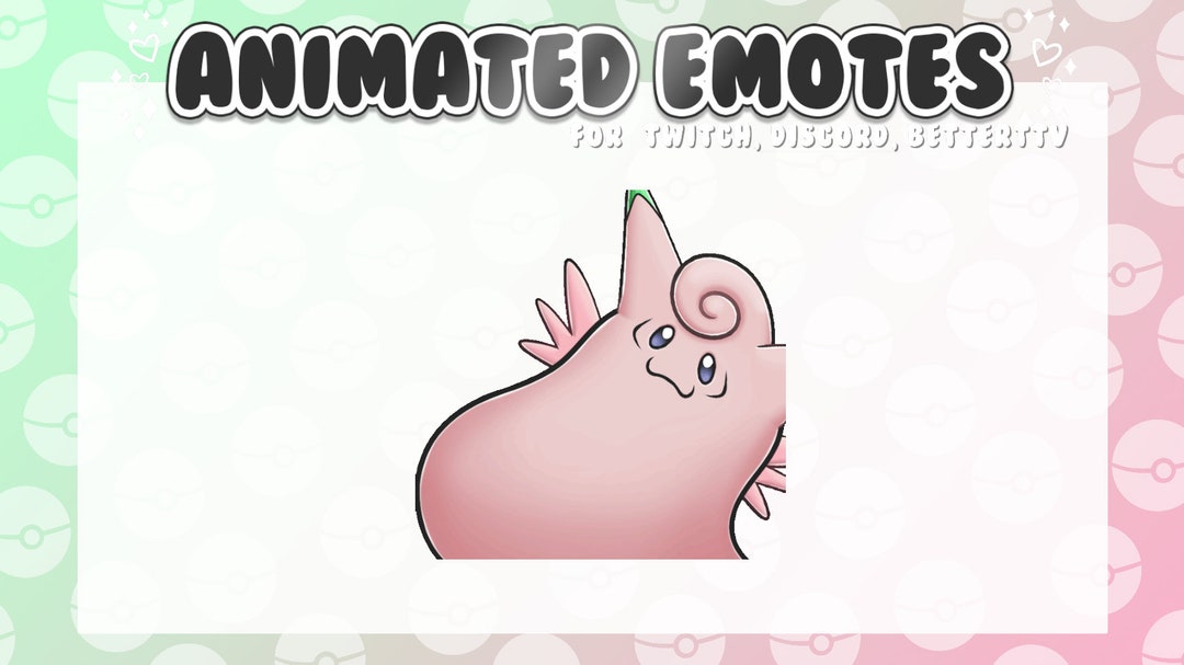 Animated Pokemon Emote Shiny Clefable Wobble - Etsy