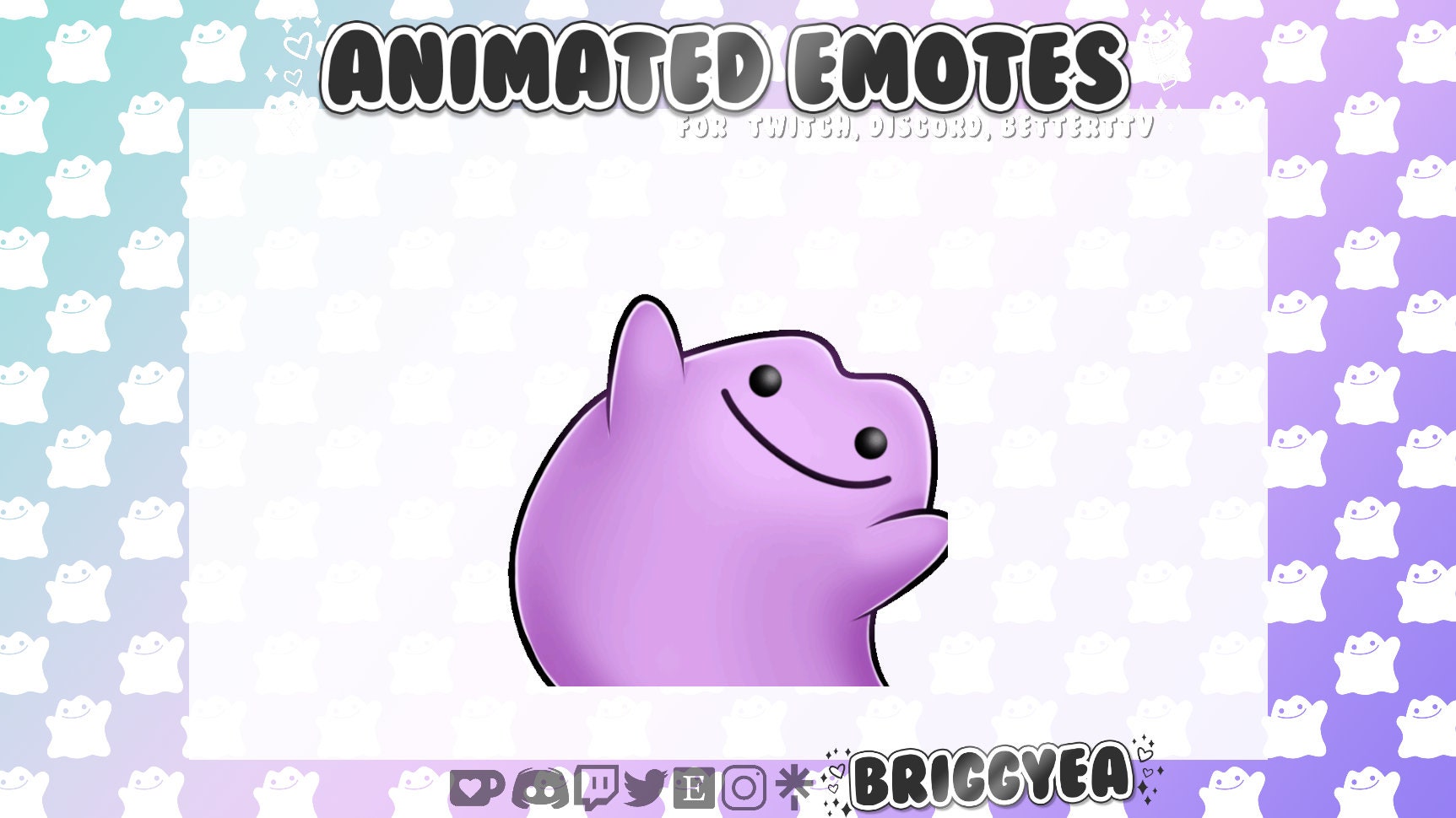 Animated Pokemon Emote Ditto Wobble - Etsy