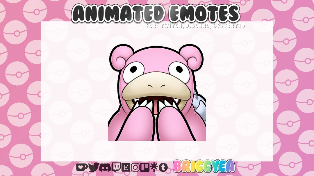 Animated Pokemon Emote Slowbro Clap - Etsy