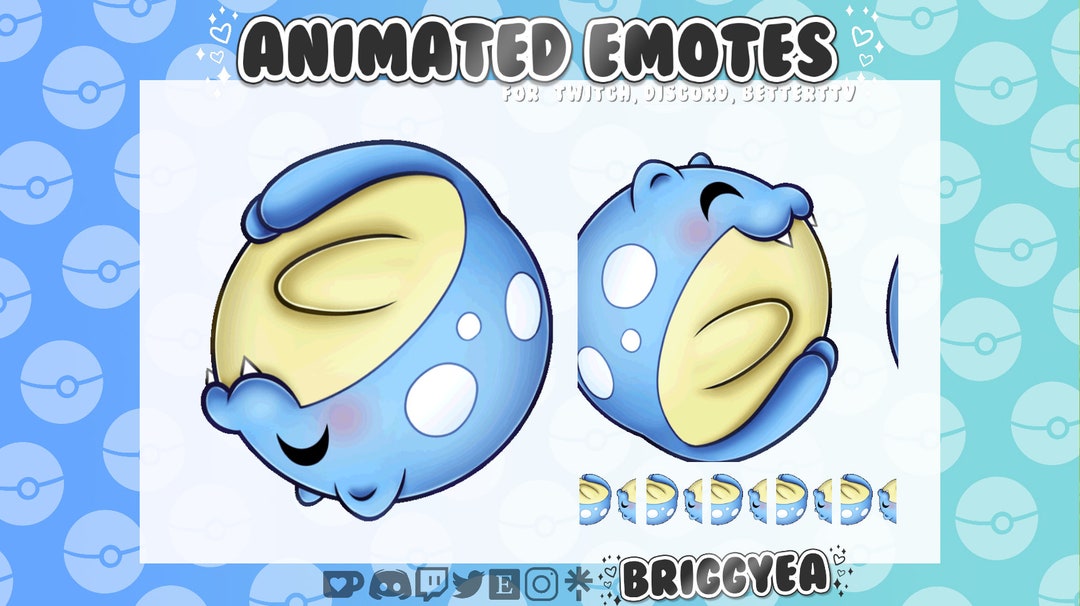 Animated Pokemon Emote Rolling Spheal - Etsy
