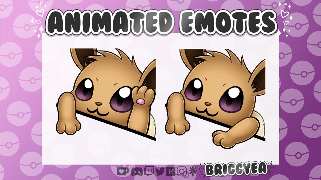 Animated Pokemon Eevee Bongo Taps - Etsy