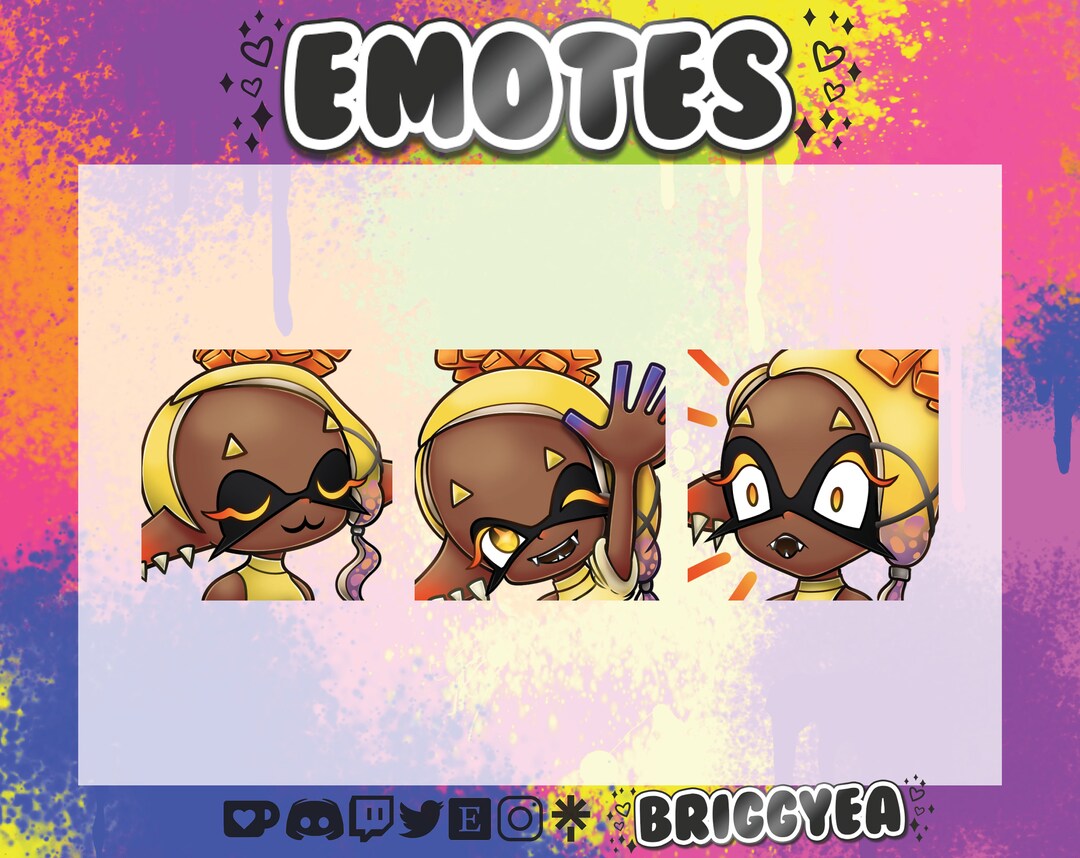 Frye Splatoon Emote Set - Etsy