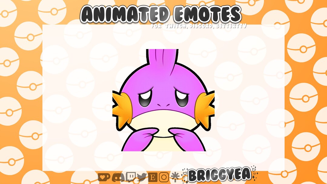 Animated Pokemon Emote Shiny Mudkip Please - Etsy