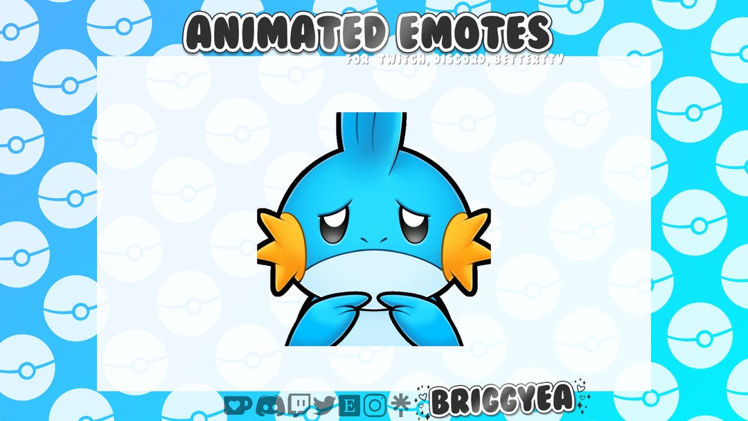 Animated Pokemon Emote Mudkip Please - Etsy