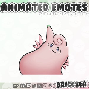 Animated Pokemon Emote Shiny Clefable Wobble - Etsy