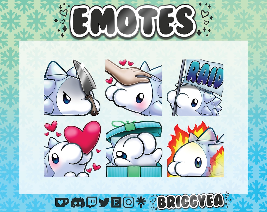 Cute Pokemon Snom Emote Set - Etsy