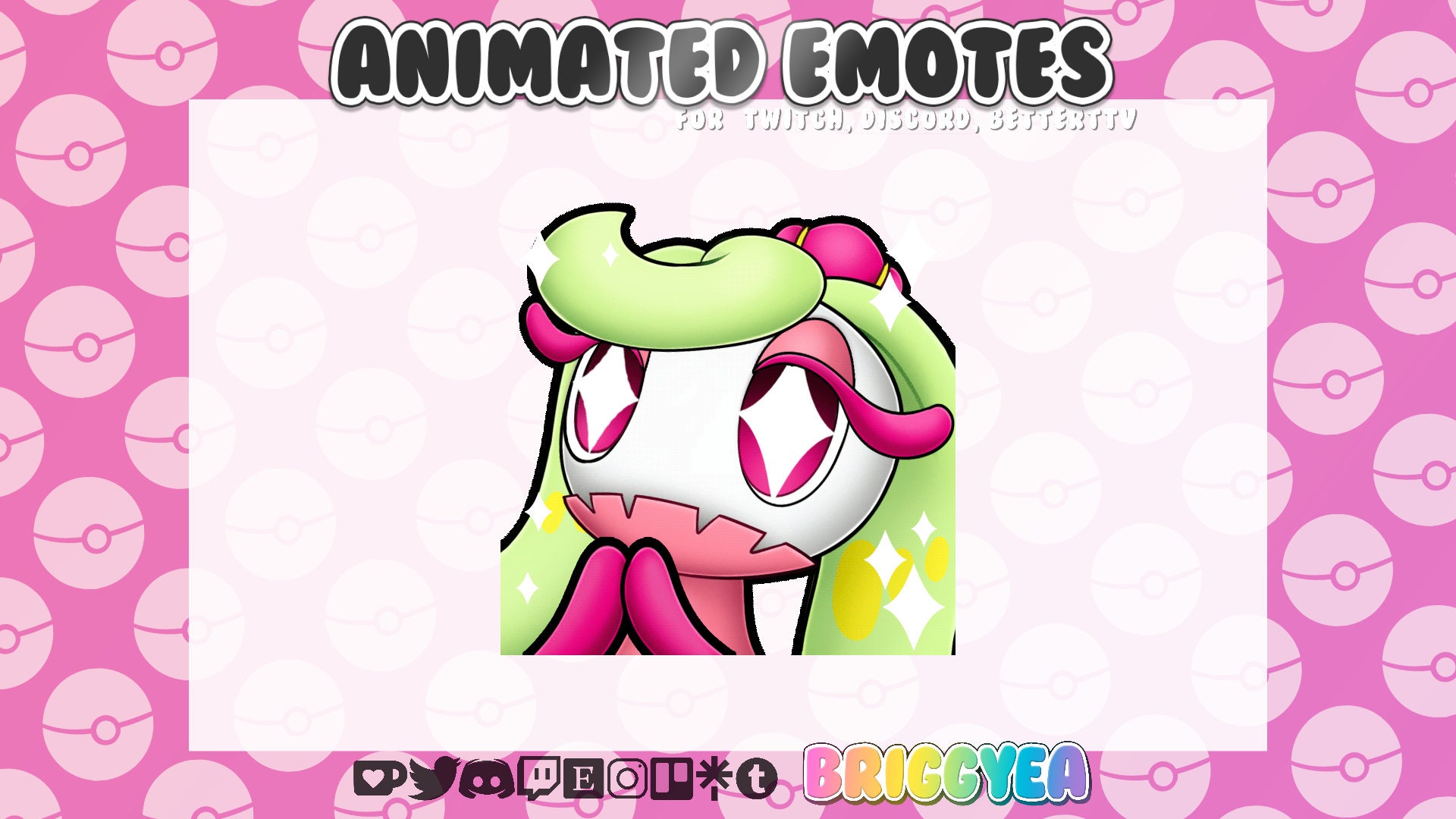 Animated Pokemon Emote Tsareena POG - Etsy