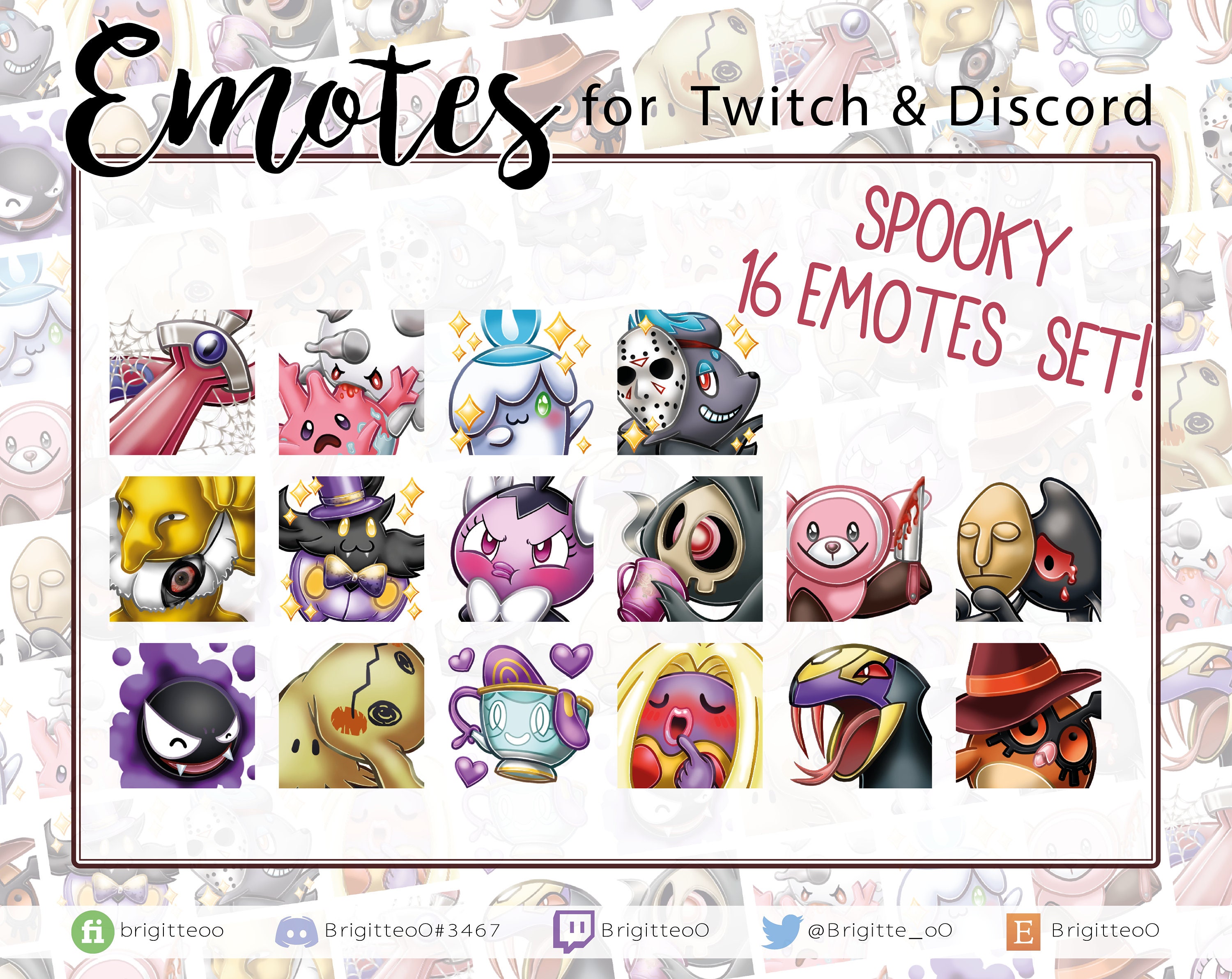 Digital Pokemon Emote Discord emotes| Twitch Gen 9 Drawing ...
