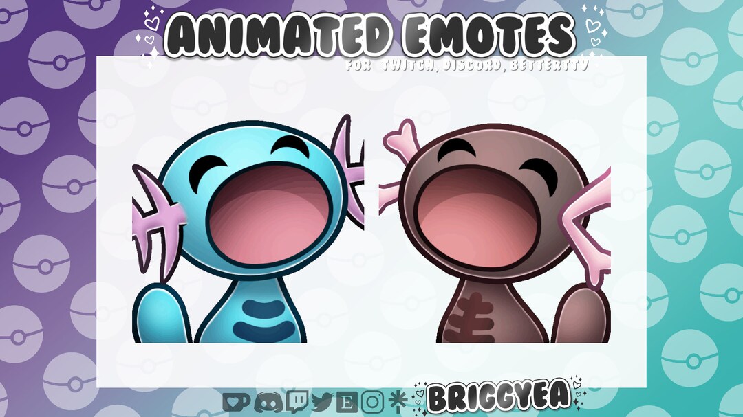 Animated Pokemon Emotes Wooper Pop Paldea - Etsy