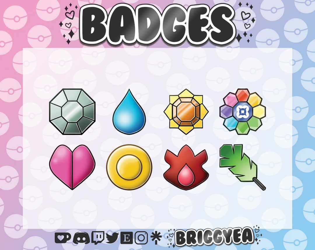 Pokemon Kanto Twitch Sub or Bit Badges Set - Etsy