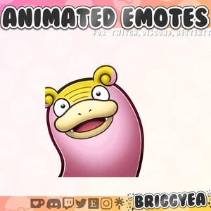 Animated Pokemon Emote Galarian Slowpoke Wobble - Etsy