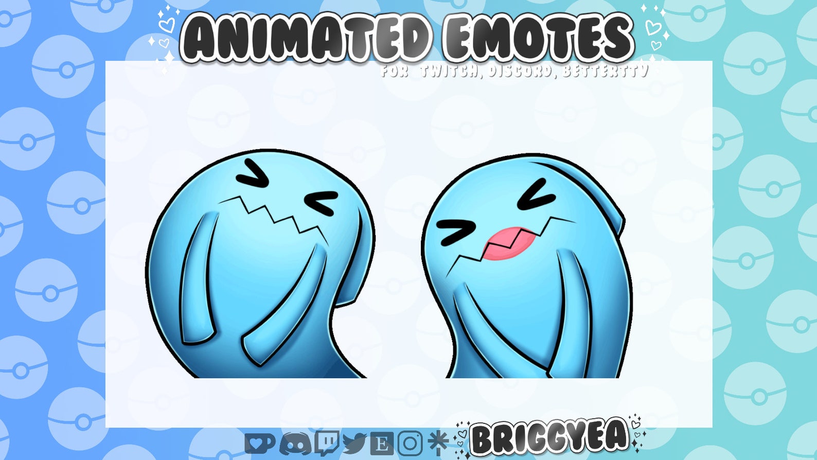 Animated Pokemon Emote Wobbuffet Wobble - Etsy