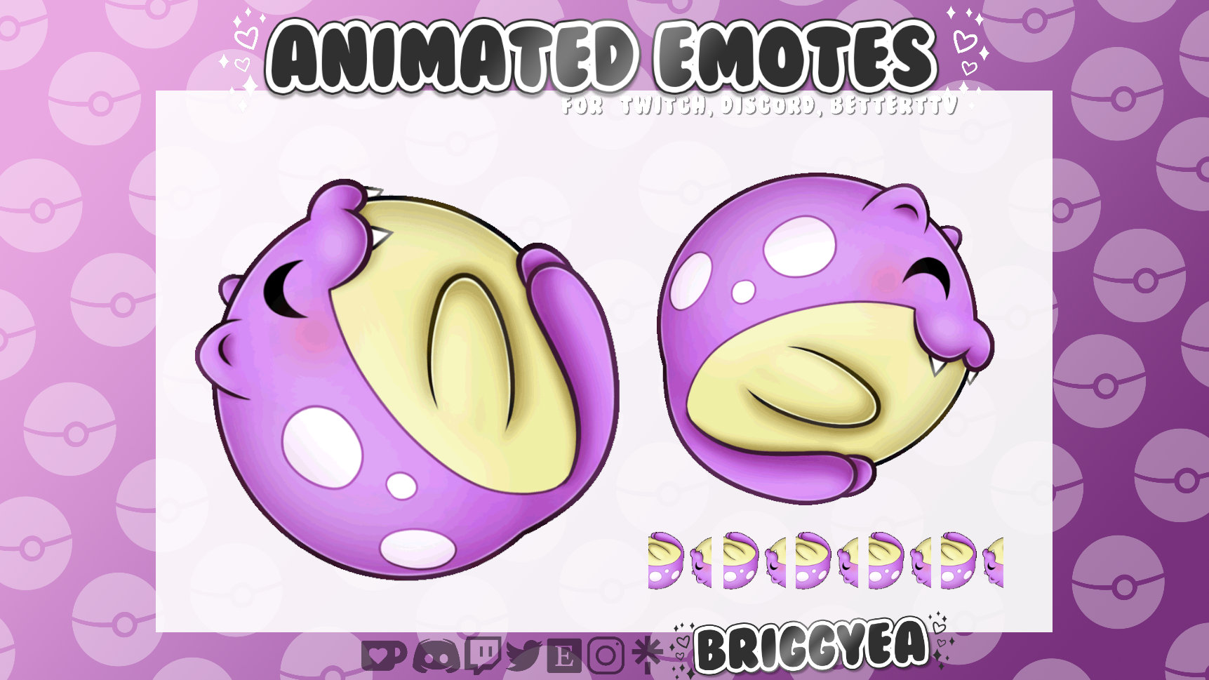 Animated Pokemon Emote Rolling Spheal Shiny - Etsy