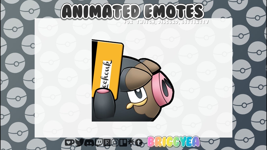 Animated Pokemon Emote Lechonk Credit - Etsy
