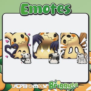 Pokemon Mimikyu Emote Set - Etsy