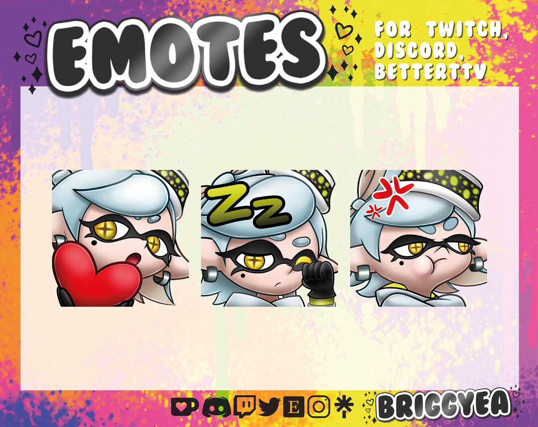 Marie Splatoon Emote Set - Etsy