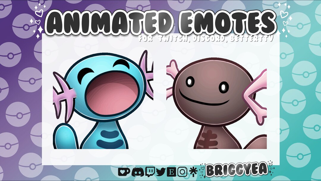 Animated Pokemon Emotes Wooper Pop Paldea - Etsy