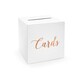 Envelope Box Box White With Rose Gold Metallic Inscription - Etsy