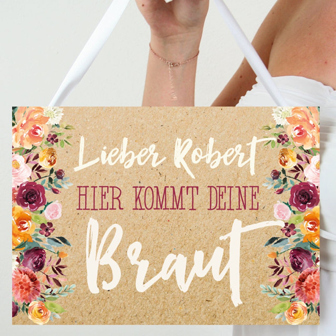 Luxus Hier Kommt Die Braut Schild Ebenbild