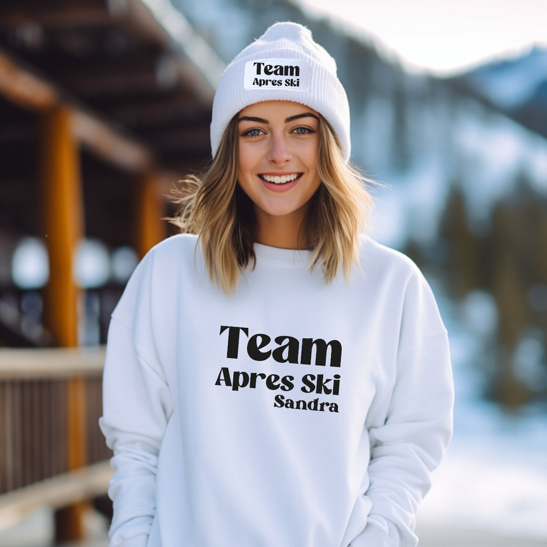 Hoodie Personalized With Name, Apres Ski Party, Skiing, Sweatshirt ...