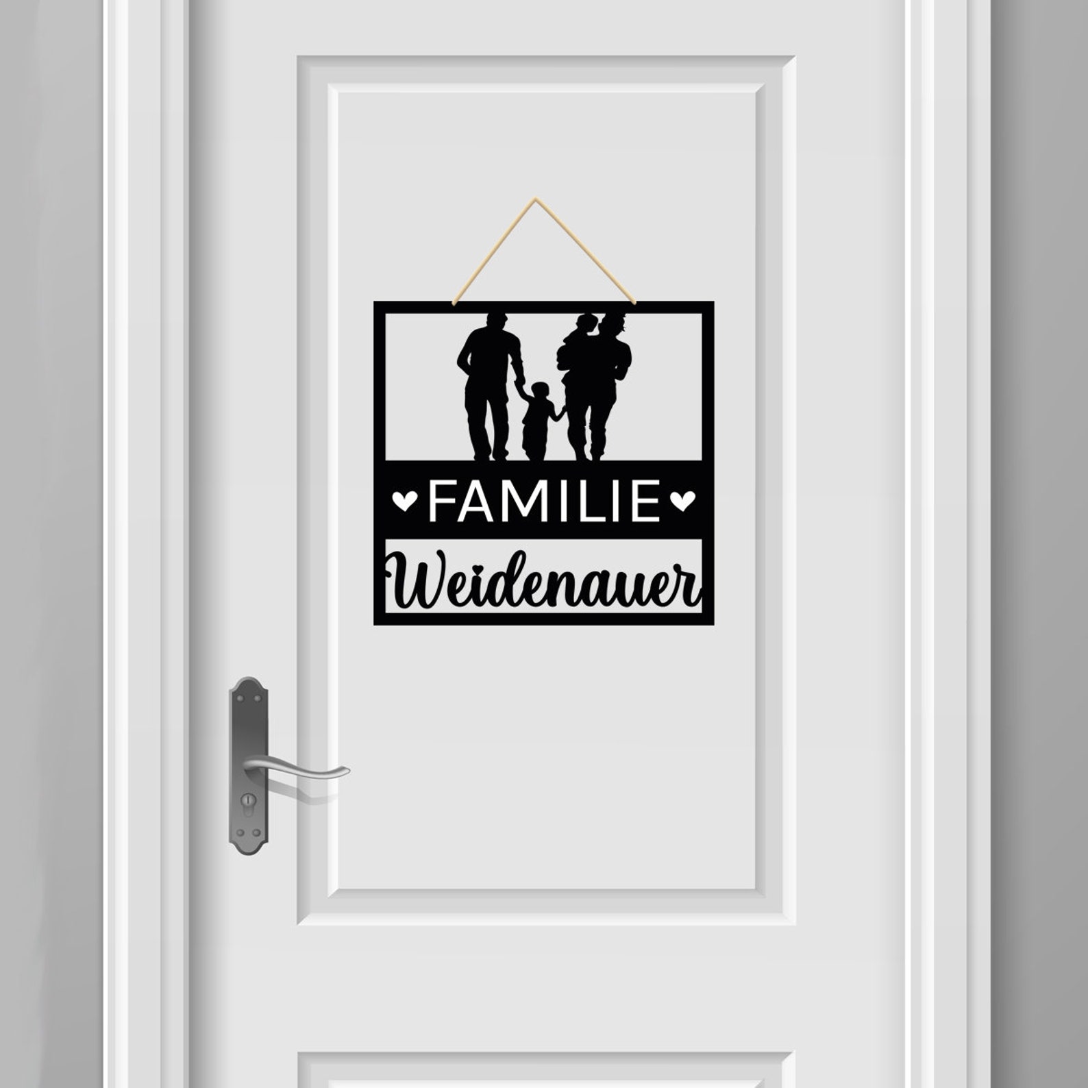 Personalized Family Sign With Family Names And Silhouettes Of Etsy personalized-family-sign-with-family-names-and-silhouettes-of-etsy