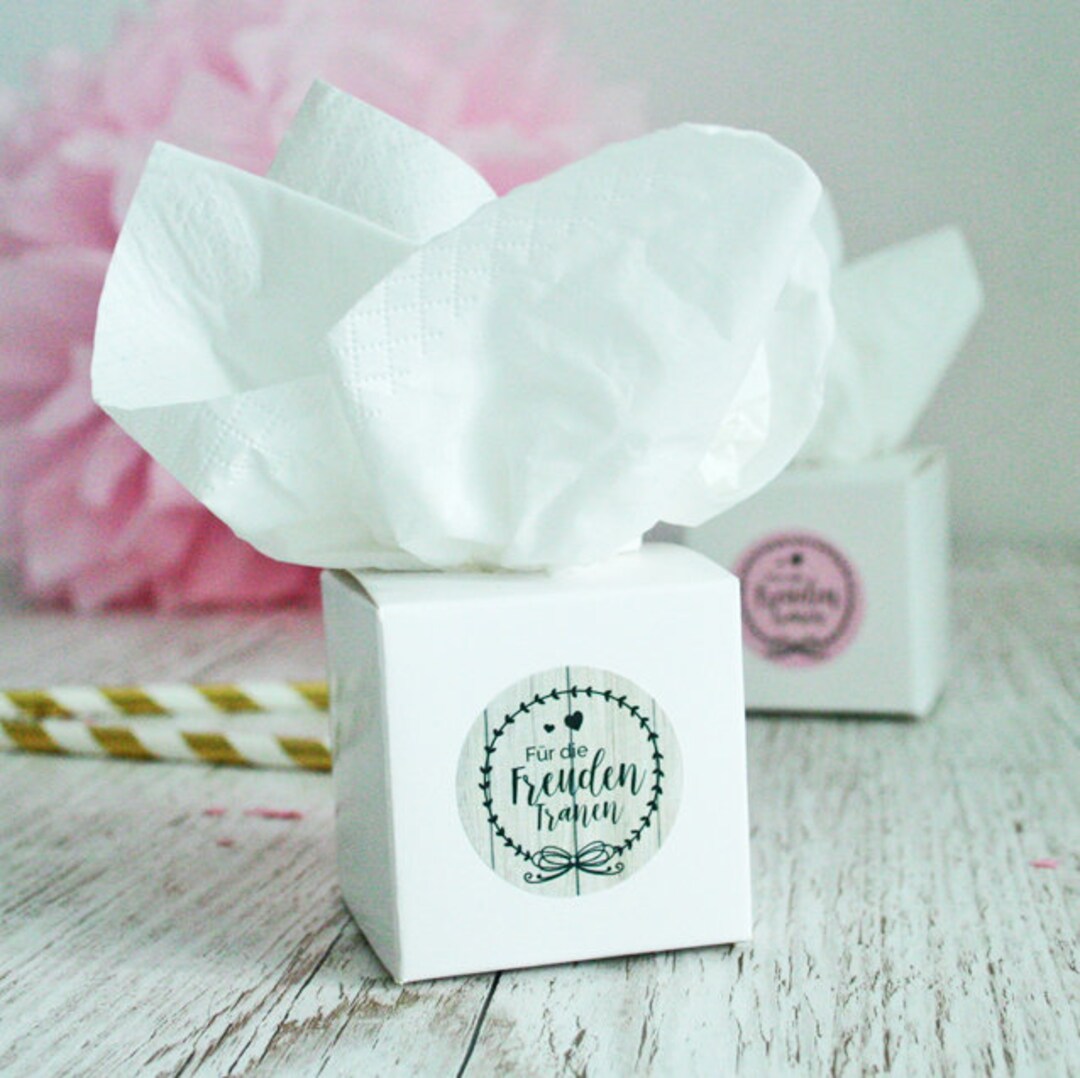 10 Pieces Tears of Joy Handkerchief Boxes for Wedding, Baptism or Other ...
