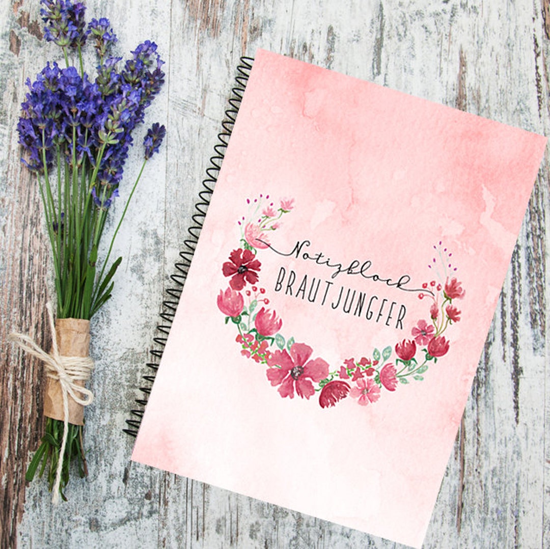 A5 Notepad Bridesmaid Wedding Wedding Wedding Planning - Etsy