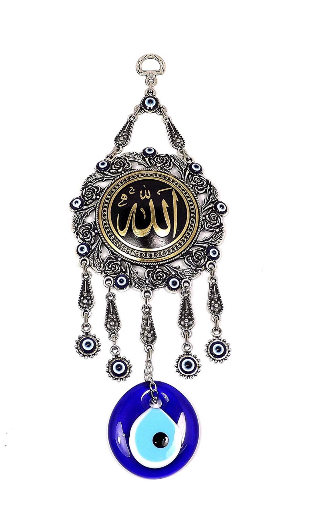 Glass Wall Art Allah Symbol Nazar Evil Eye Islam Muslim - Etsy