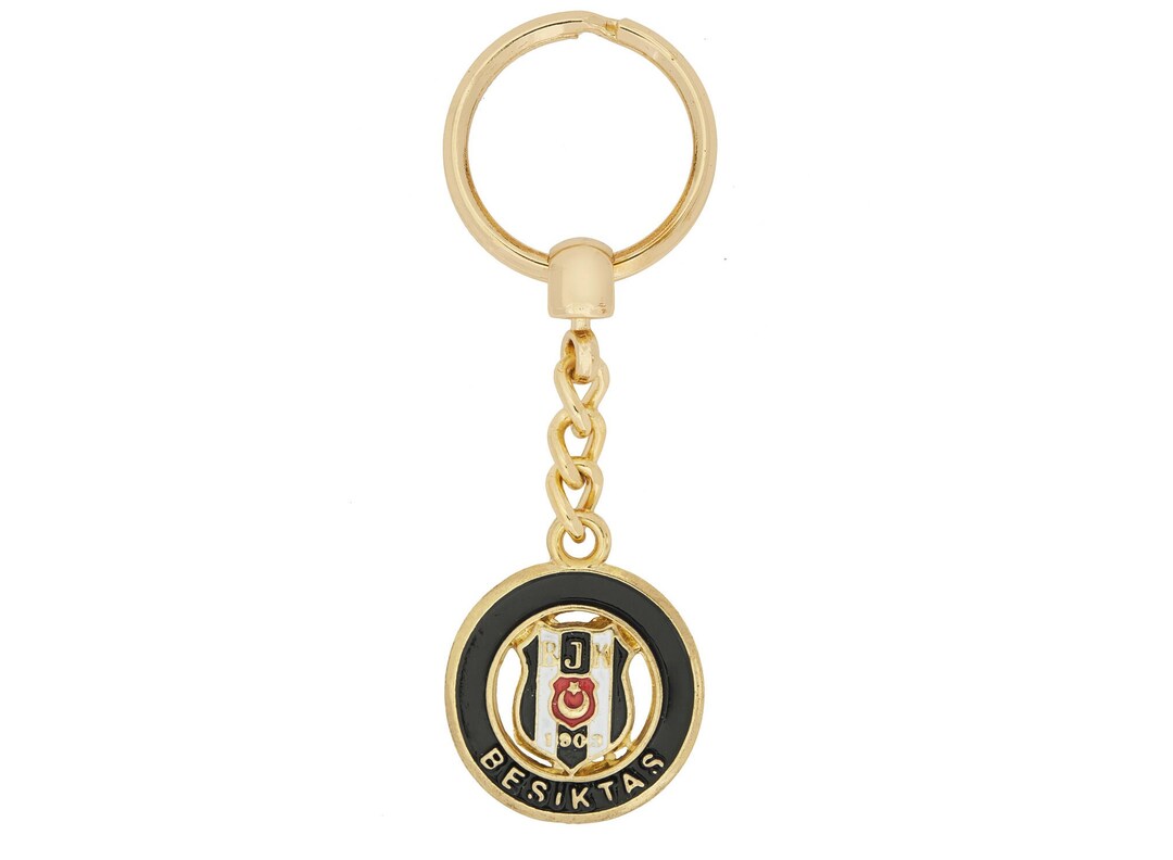 Gök-turk Keychain Besiktas BJK for Football Fans Made of Metal Gold ...