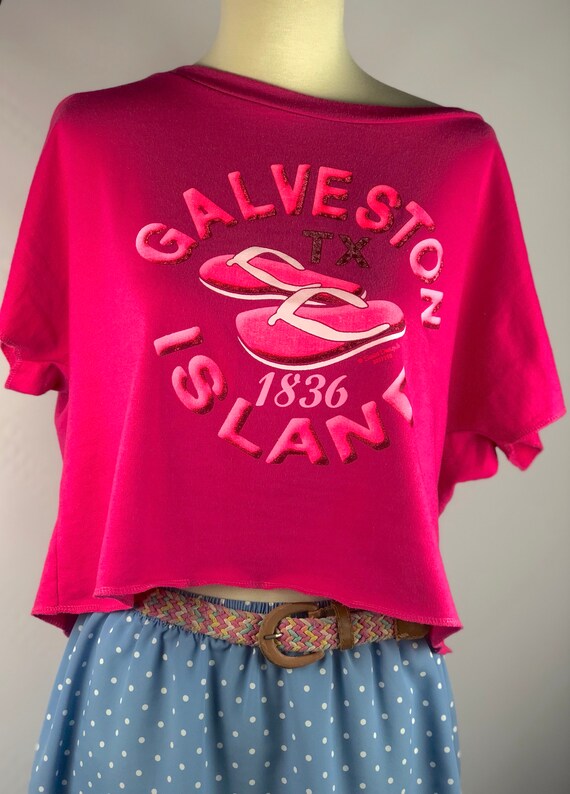 1990's Vintage Neon Crop Top - Gem