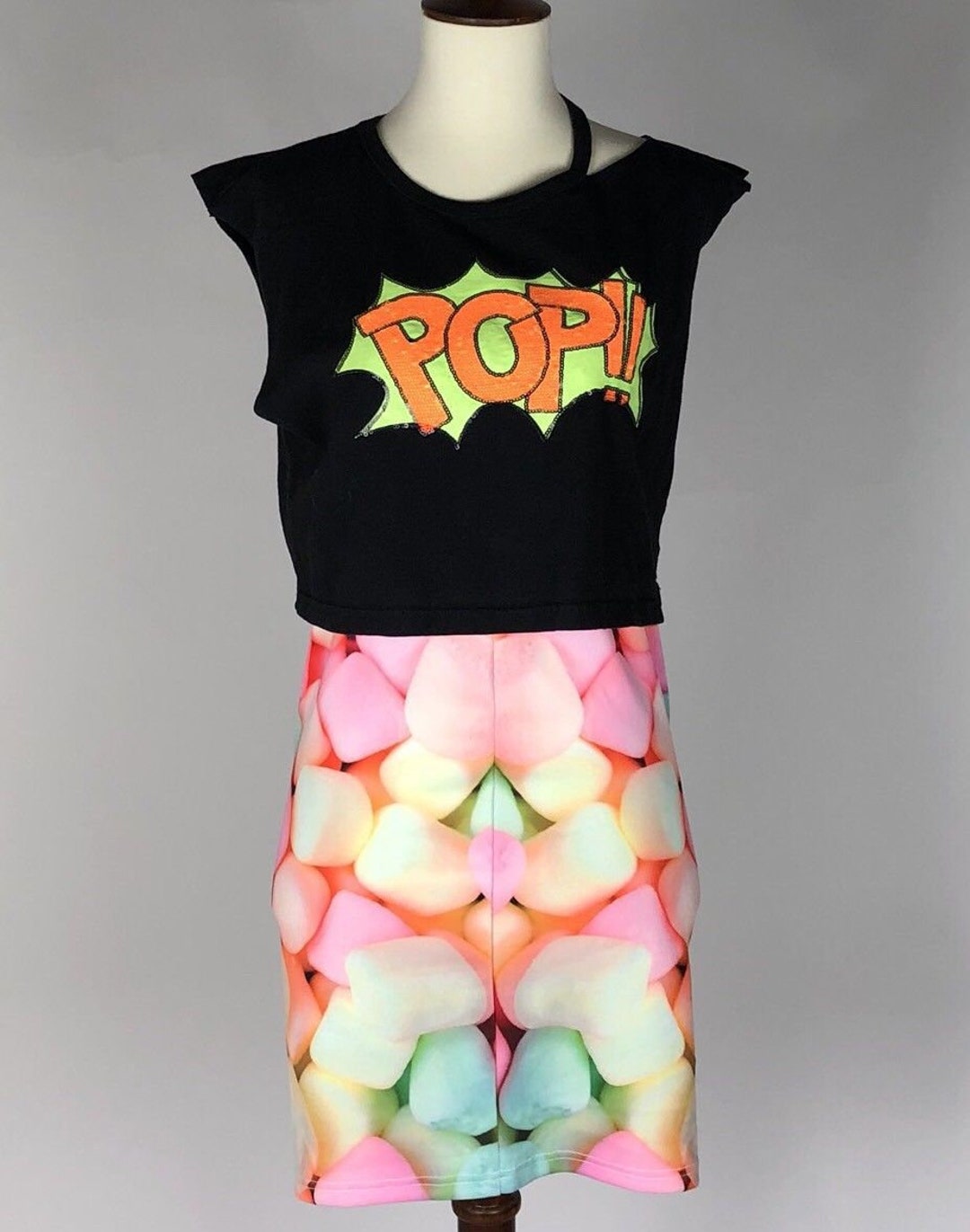Vintage Pop Crop Top / Festival / Concert - Etsy