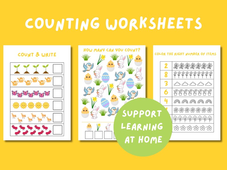 Spring Activity Pack for Preschool|printable Worksheets Bundle|30 Pages ...