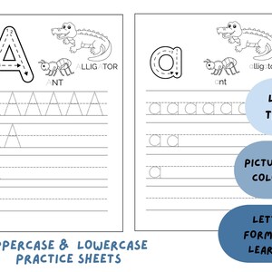 Alphabet Tracing Worksheets | Preschool Printable | Learn to Write A-Z ...