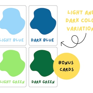 Color Flash Cards & Matching Game for Preschool – 2 Sizes – Printable ...