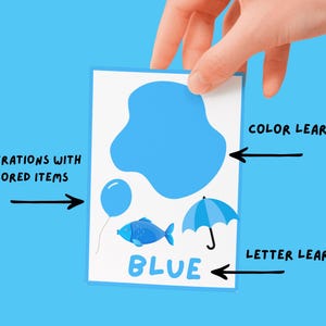 Color Flash Cards & Matching Game for Preschool – 2 Sizes – Printable ...