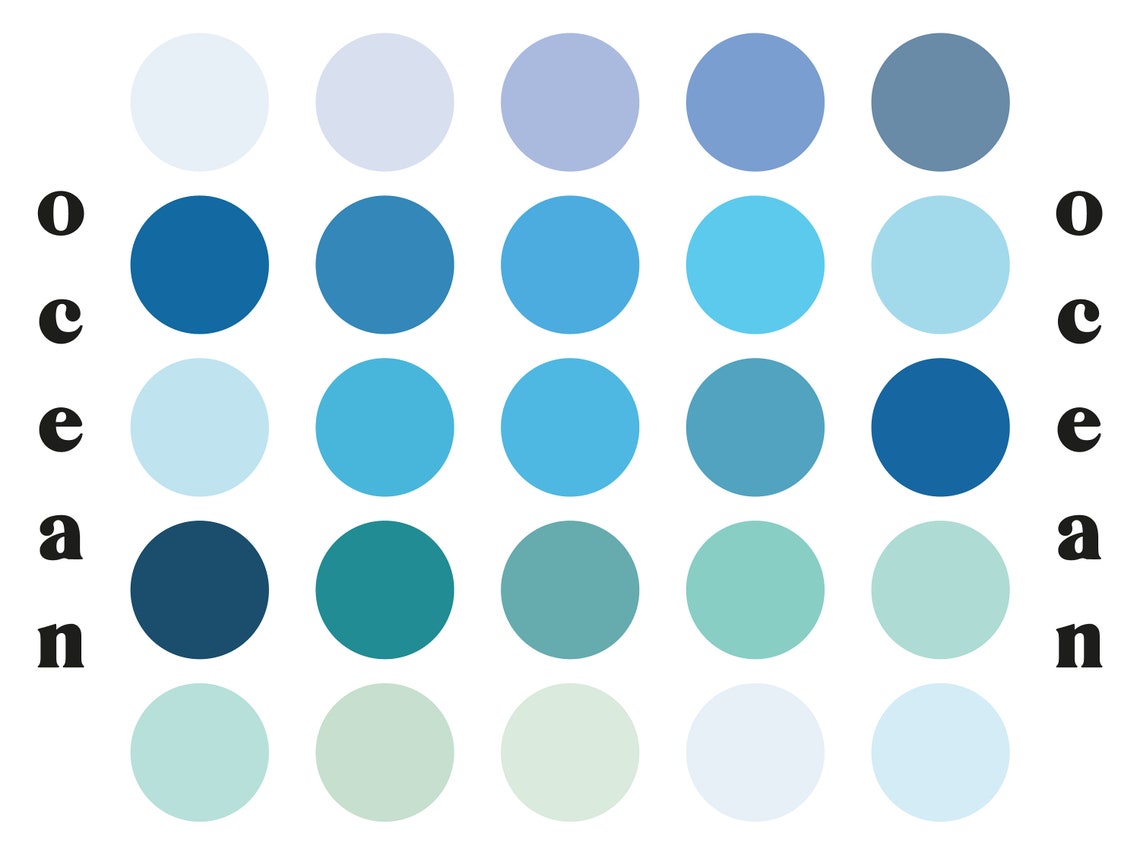 Ocean Color Palette | Blue Colour Palette | Instagram Highlight Covers ...