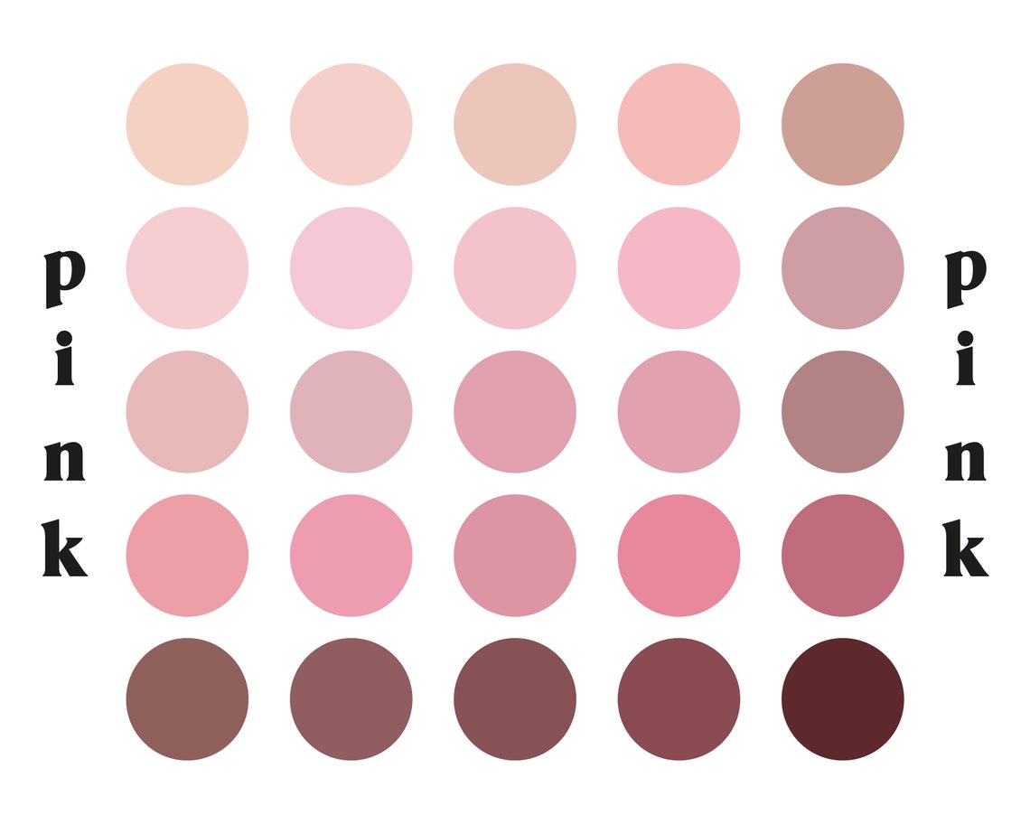 Pink Color Palette Pink Colour Palette Instagram Highlight - Etsy