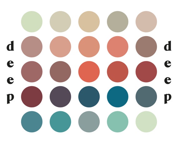 Deep Color Palette Deep Colour Palette Instagram Highlight - Etsy
