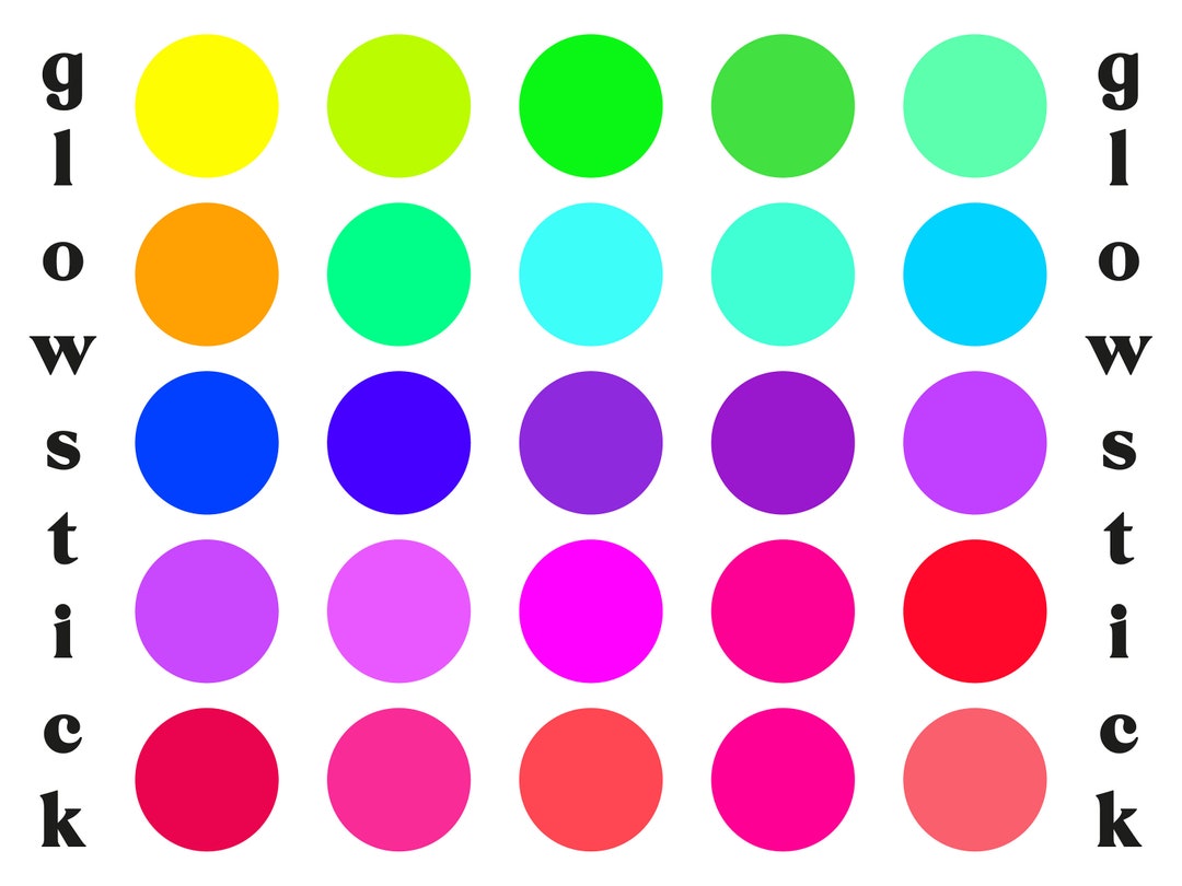 Glowstick Color Palette | Neon Colour Palette | Instagram Highlight ...