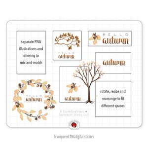 Four Seasons Trees and Wreaths Digital Planner Stickers, Goodnotes ...