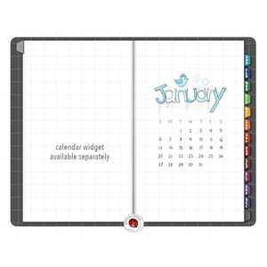 Illustrated Month Names Digital Planner Stickers, Goodnotes Stickers ...
