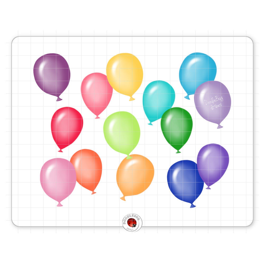 Balloons Digital Planner Stickers Goodnotes Stickers - Etsy