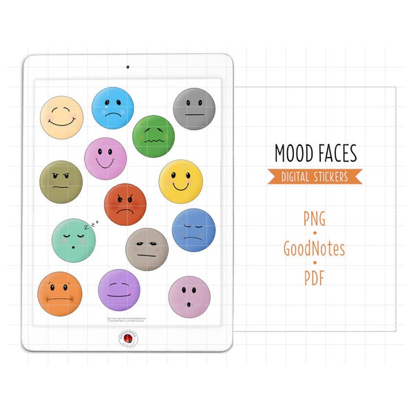 Emotions Faces - Etsy