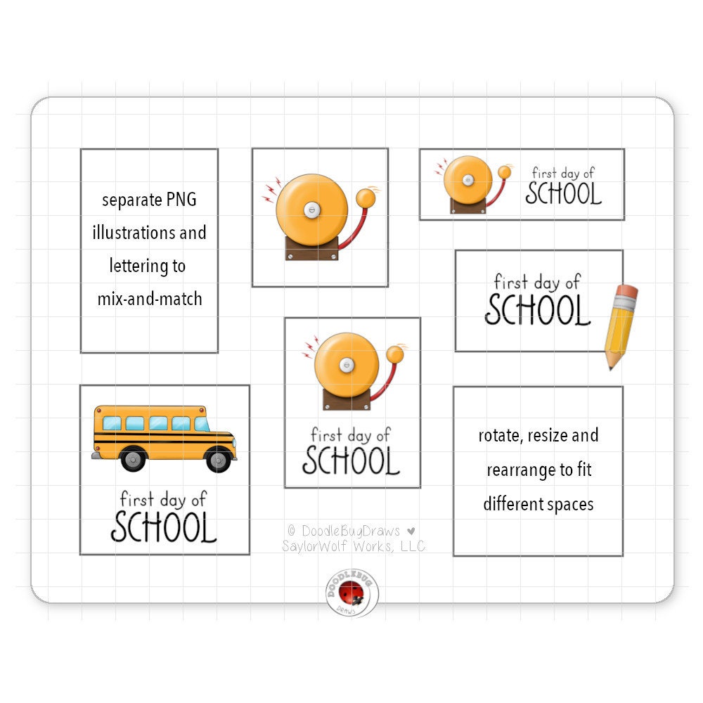 School Year Digital Planner Stickers Goodnotes Stickers - Etsy